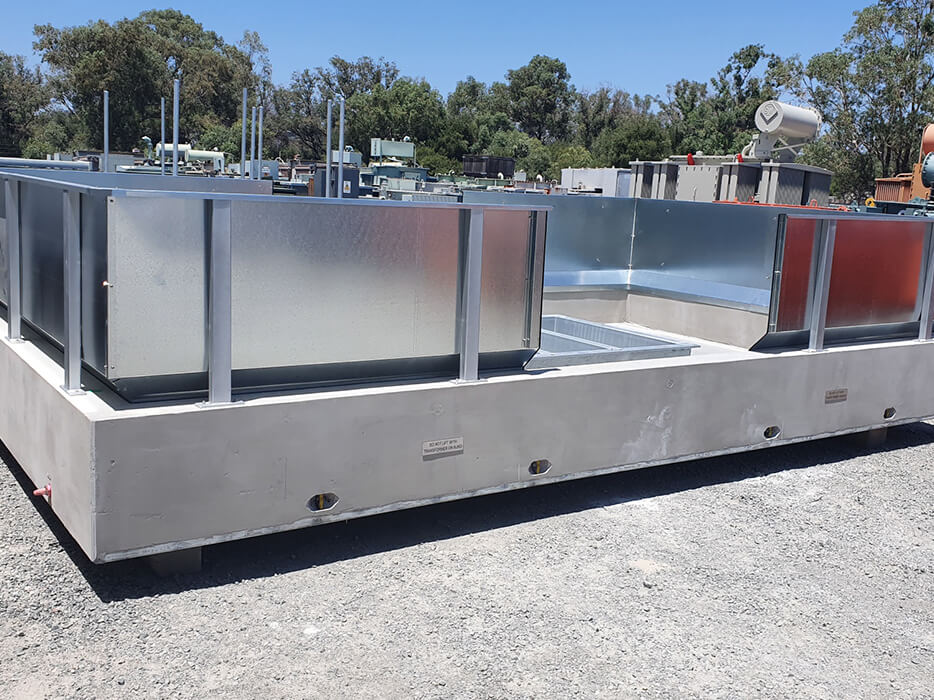 Transportable Concrete Bunds – Excess Power Equipment